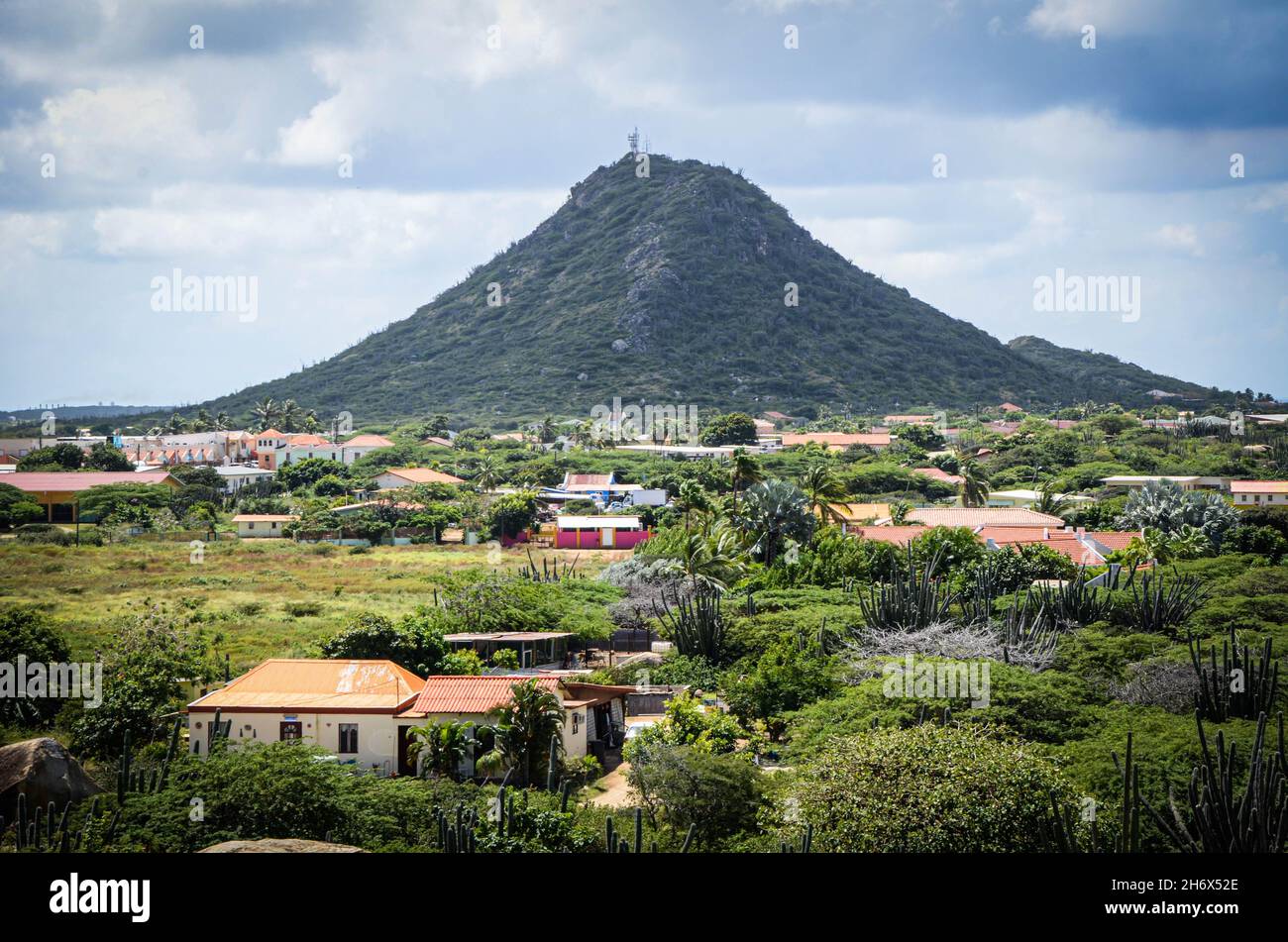 Hooiberg is a 165 m high volcanic formation on the island of Aruba ...