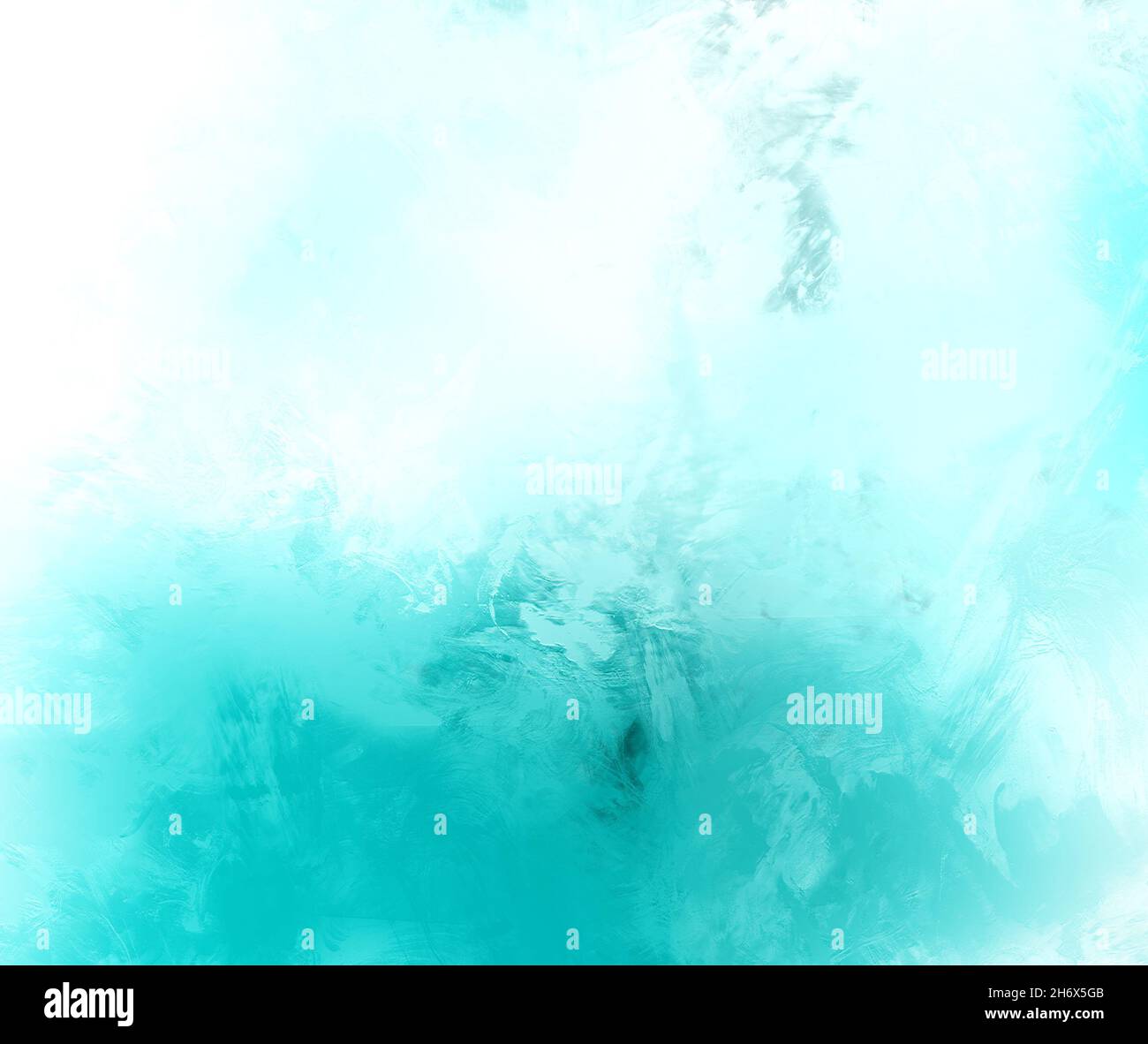 Light blue green and white paint background with fresh blur gradient ...