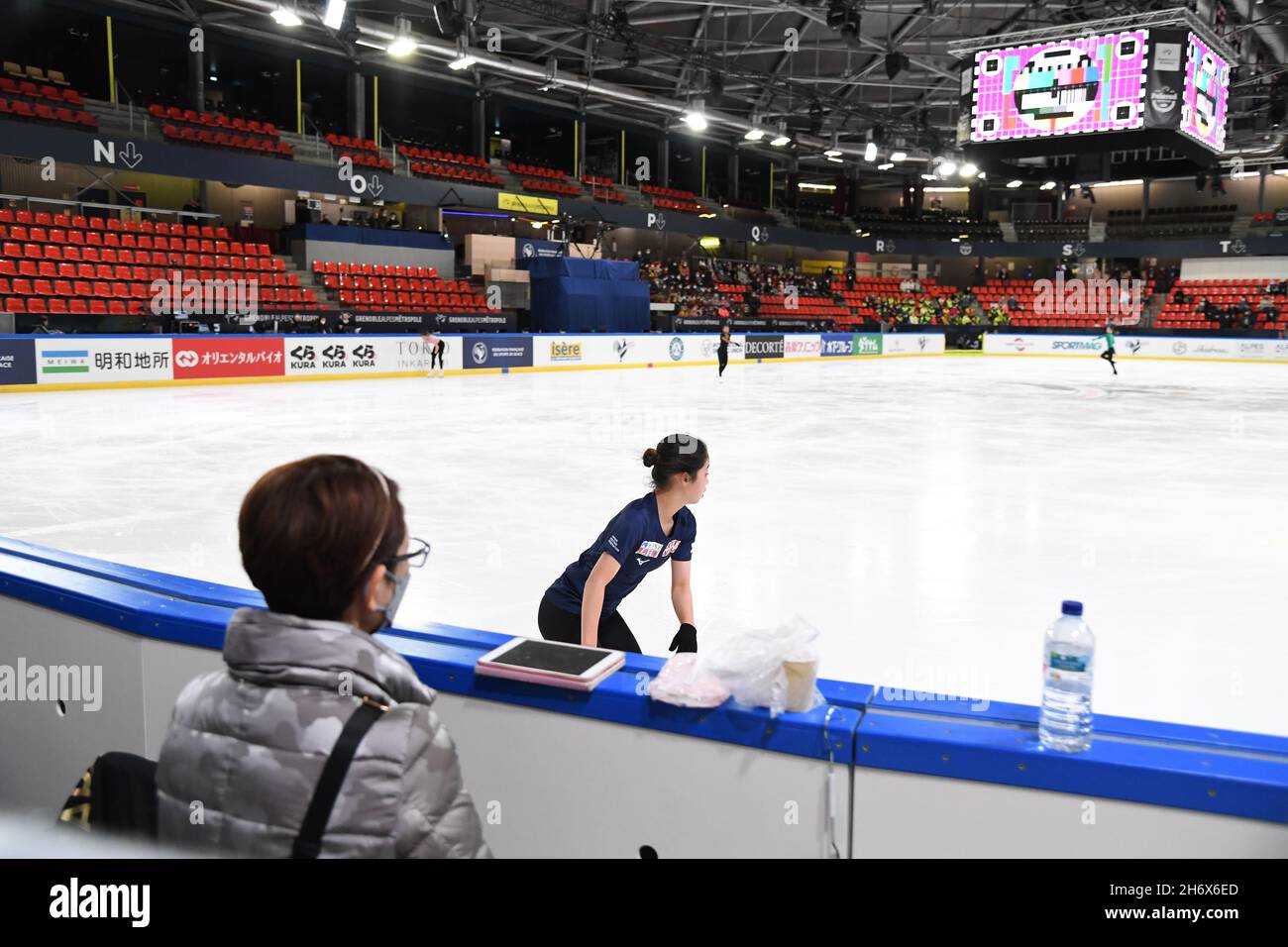 Yuhana YOKOI (Japan), during practice, at the ISU Grand Prix of Figure ...
