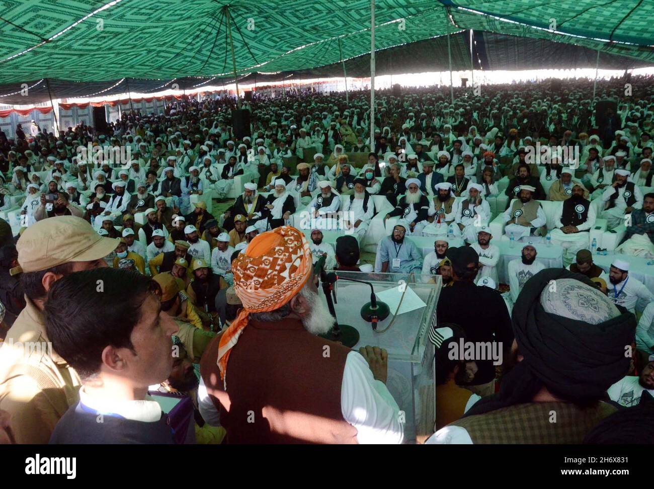 Jamiat Ulema-e-Islam (JUI-F) Chief, Maulana Fazal-ur-Rehman addresses ...