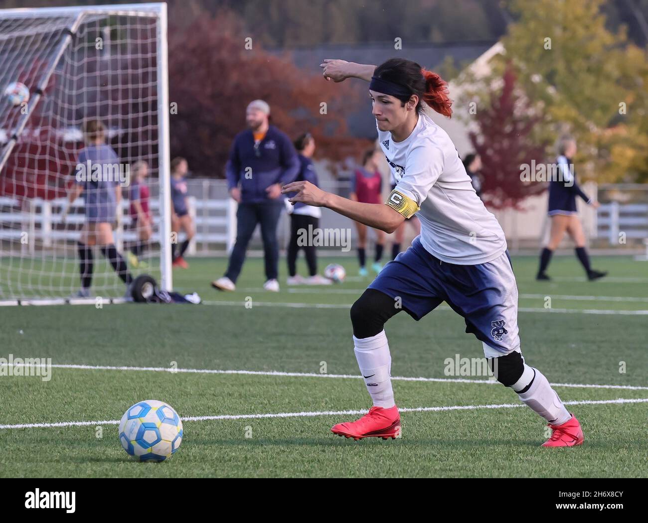 Soccer action with Bonners Ferry vs CDA Charter High School in Post ...