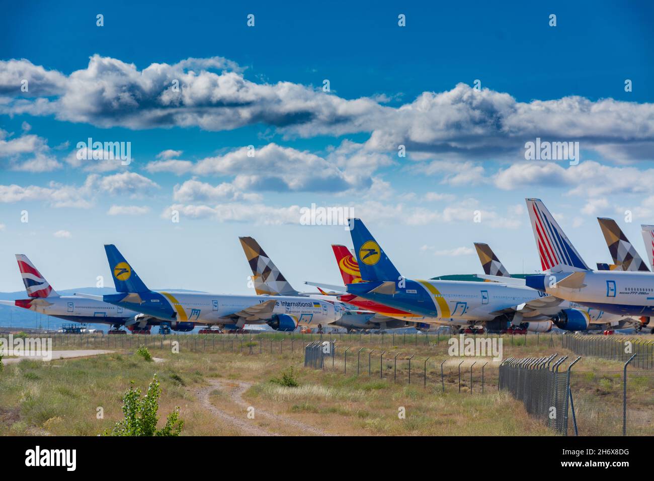 Caude, Teruel, Spain. 13th July, 2021 - Teruel Aerodrome, the largest ...