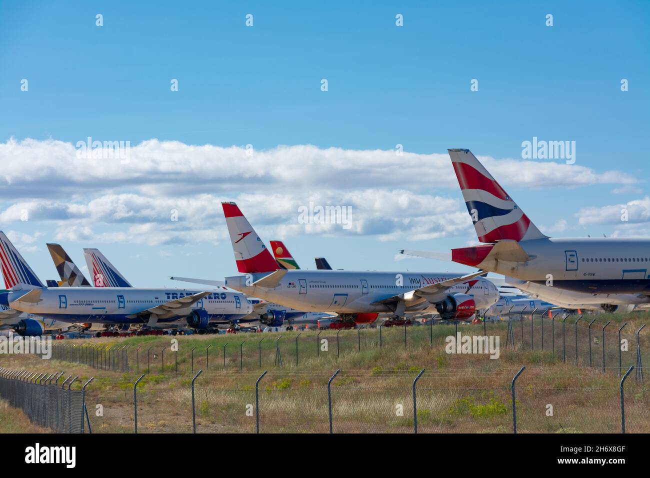Caude, Teruel, Spain. 13th July, 2021 - Teruel Aerodrome, the largest ...