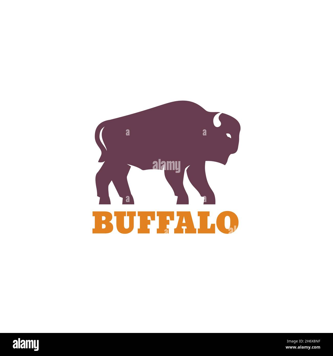 buffalo, bison logo design, vector Stock Vector Image & Art - Alamy