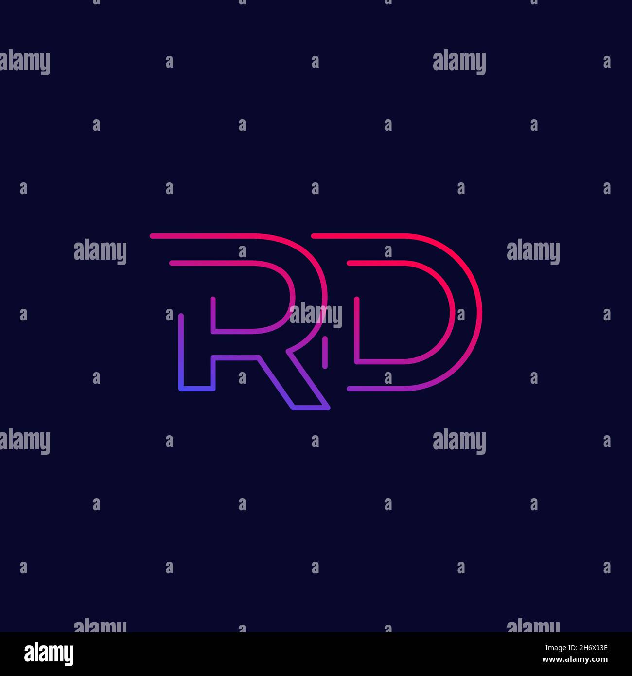 RD letters logo design, line vector Stock Vector Image & Art - Alamy