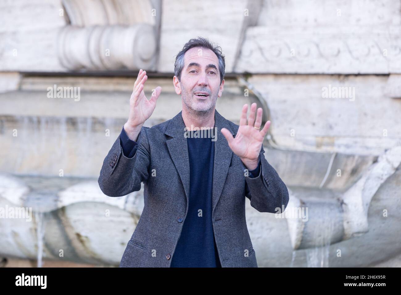 Paolo Calabresi attends photocall in Rome of Italian film "Una Famiglia ...