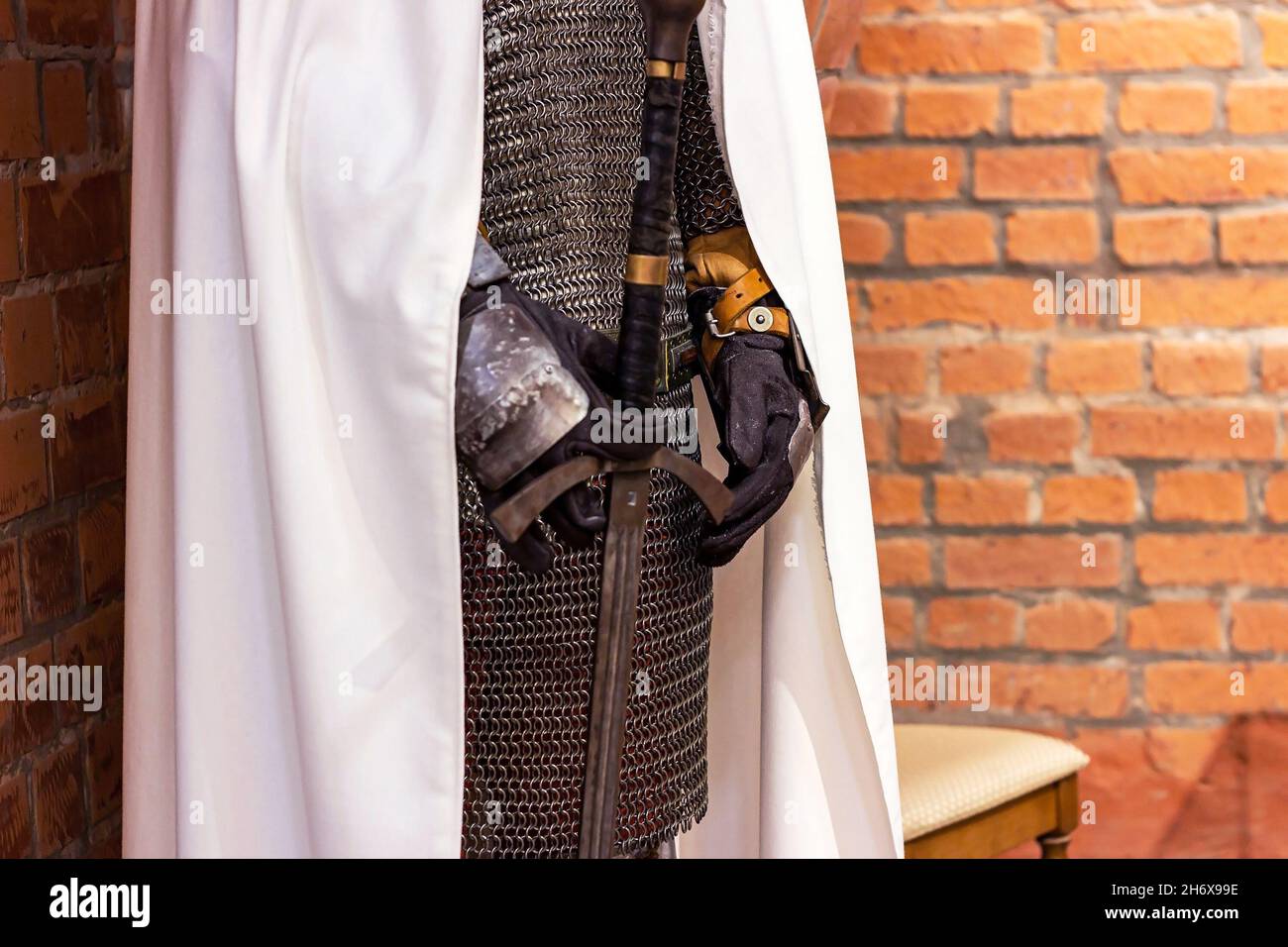 Old historical medieval iron knight armor for ancient warriors ...