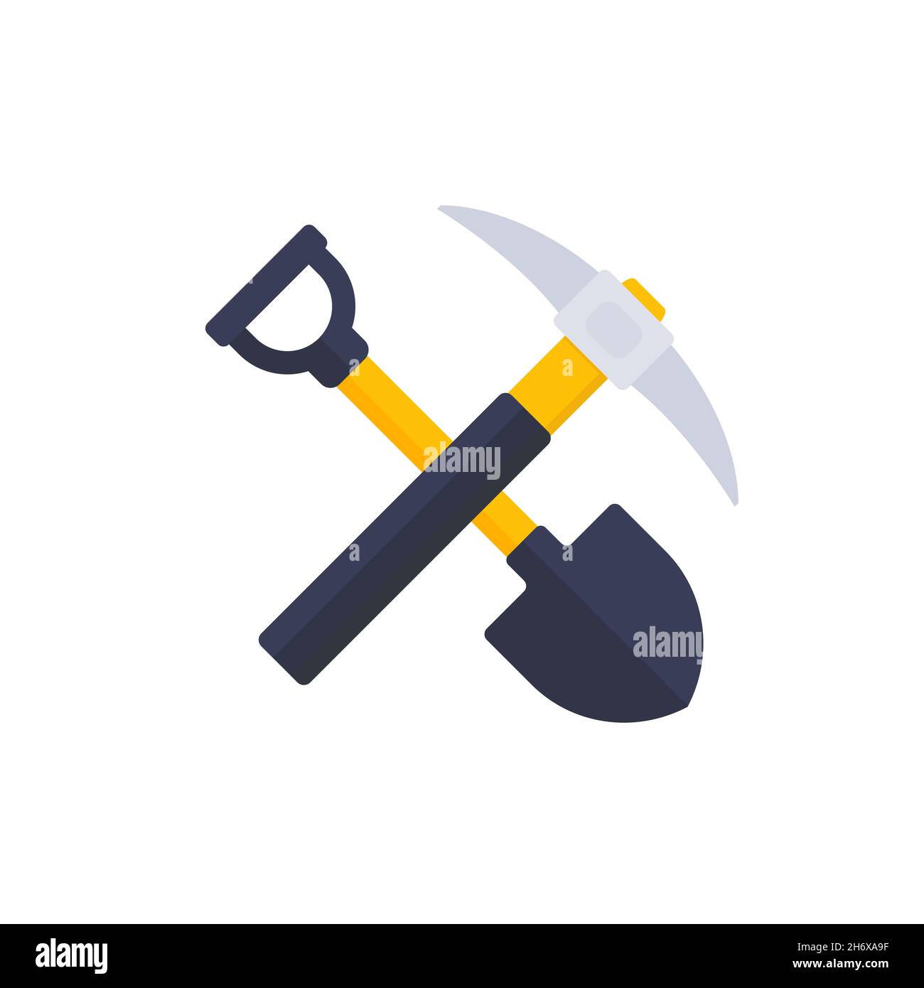 pick axe and shovel icon, vector design Stock Vector Image & Art - Alamy
