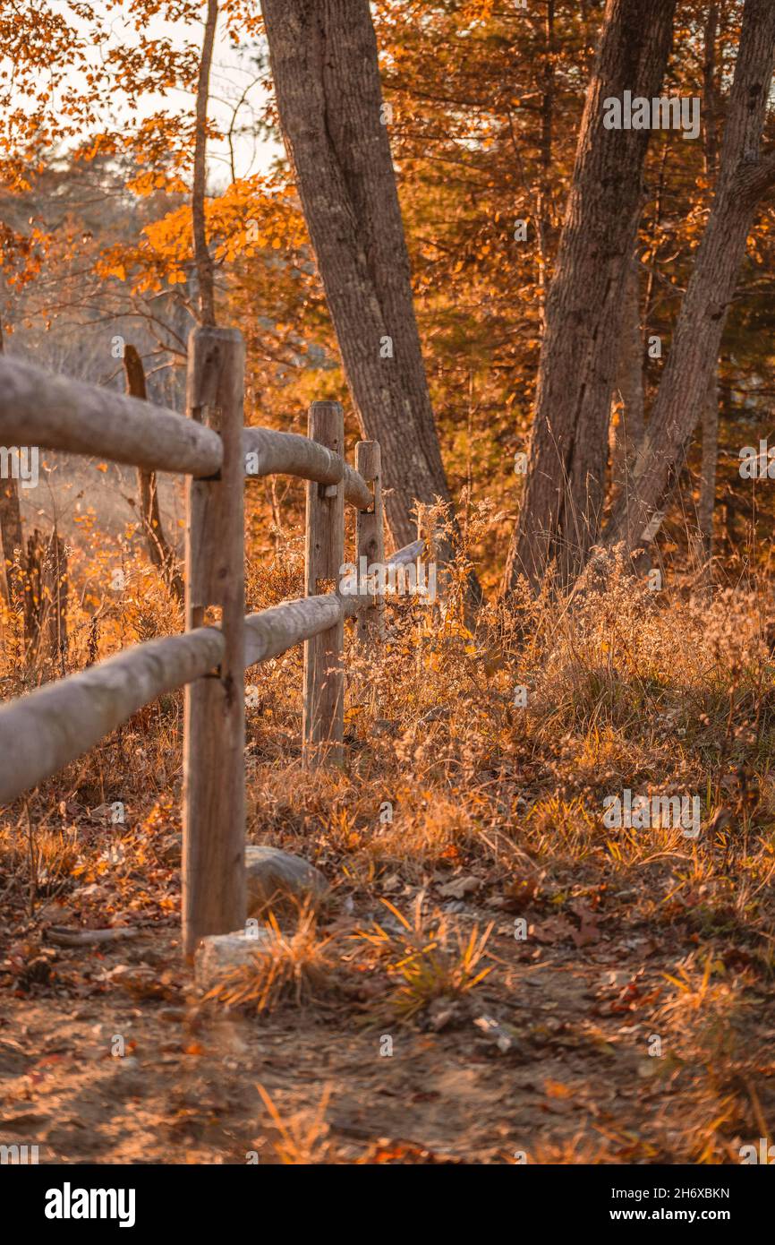 Fall fence hi-res stock photography and images - Alamy