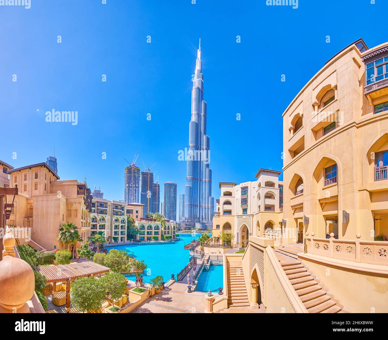 DUBAI, UAE - MARCH 3, 2020: The large Old Town Island complex in ...