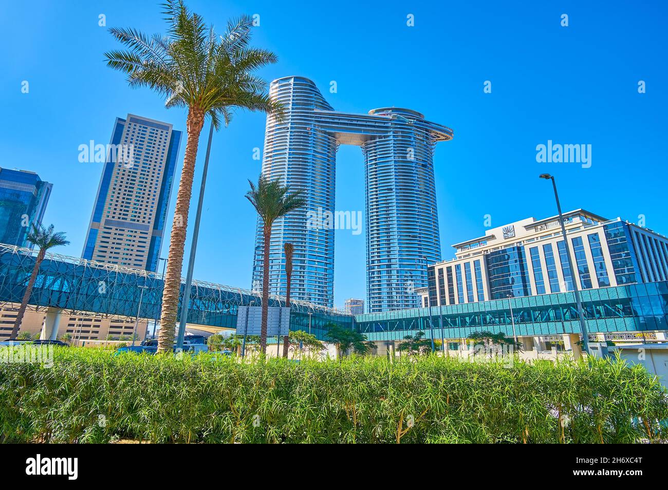 DUBAI, UAE - MARCH 3, 2020: Downtown Dubai is one of the most fast ...