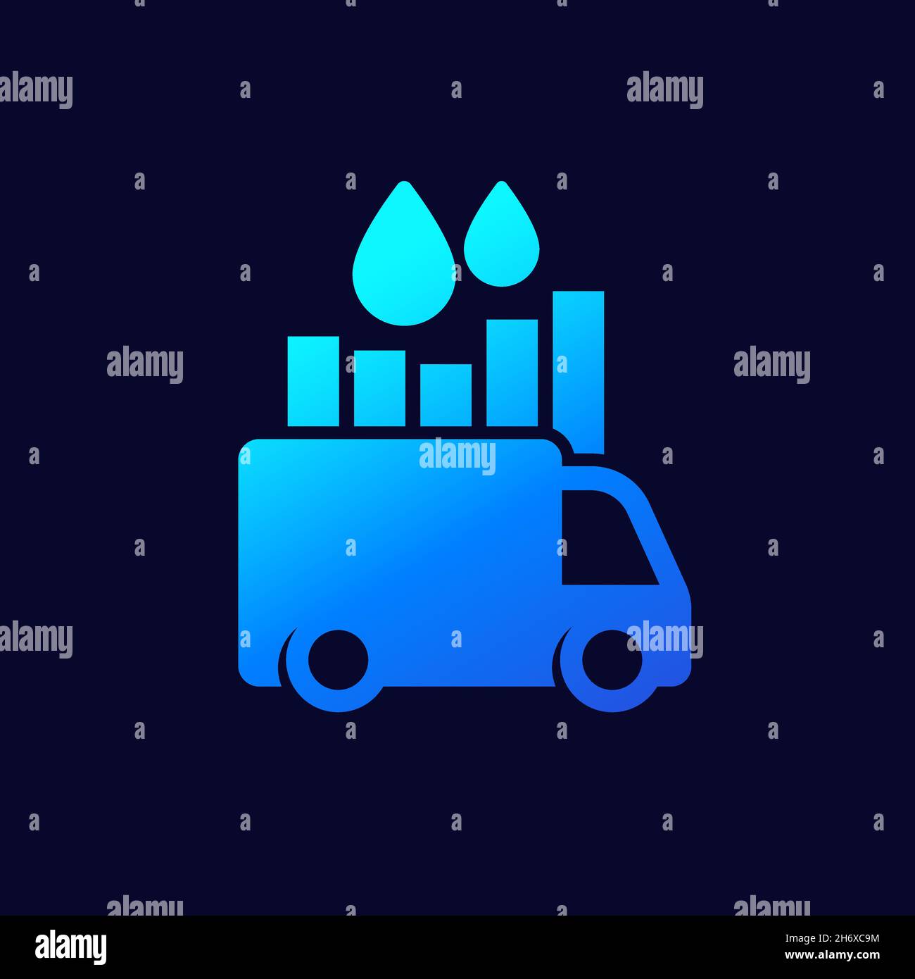 fuel consumption icon with van, vector design Stock Vector Image & Art ...