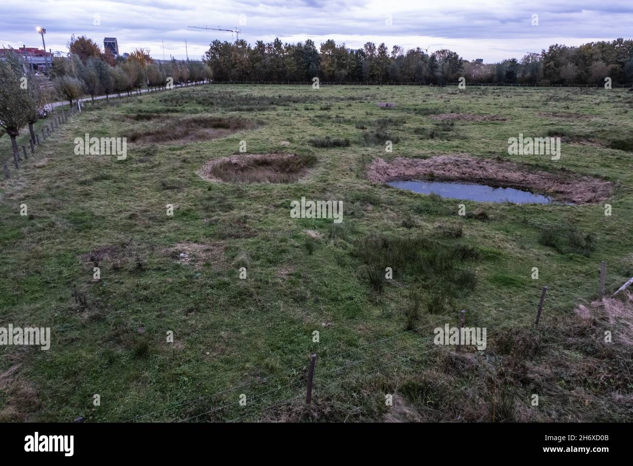 Bomb craters hi-res stock photography and images - Alamy