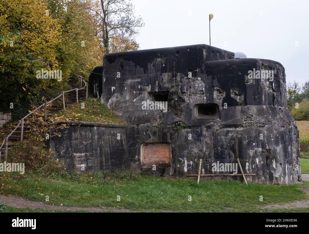 Eben-Emael, Belgium - October 30, 2021. Fort Eben-Emael was one of the ...