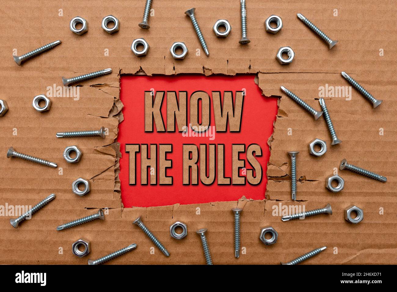 Writing displaying text Know The Rules. Conceptual photo set explicit ...