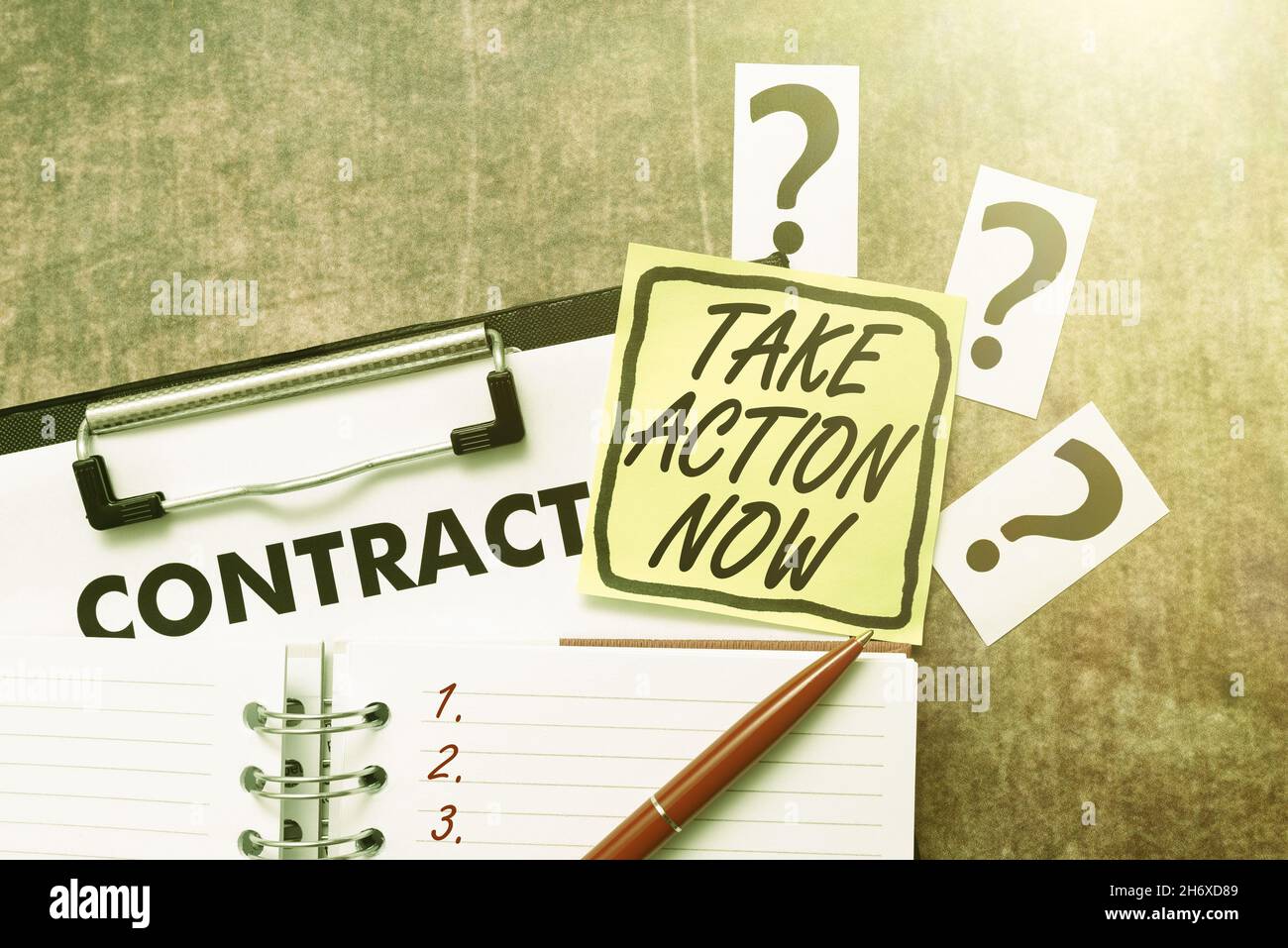 Hand writing sign Take Action Now. Business idea do something official ...