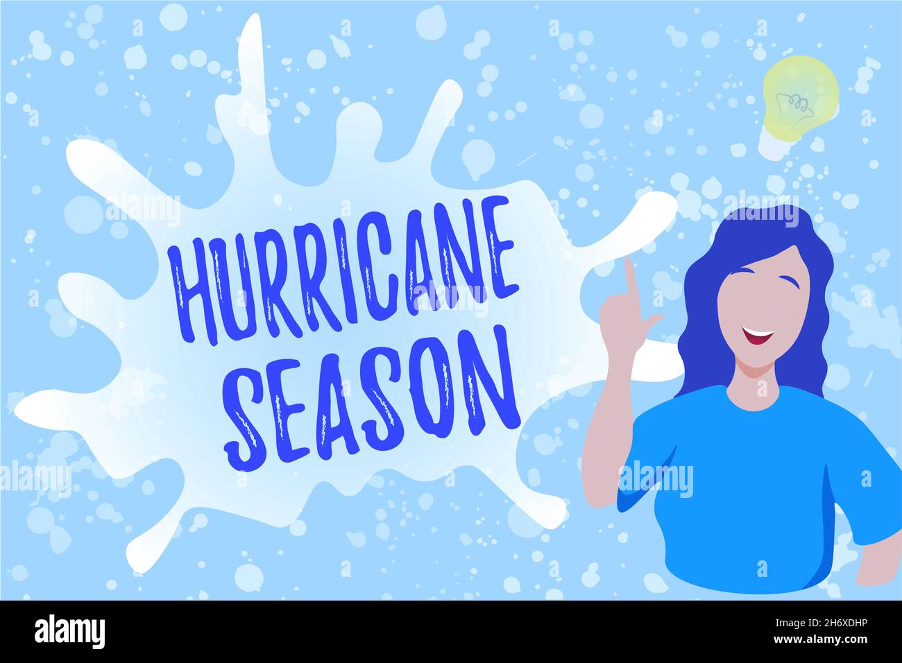 Conceptual caption Hurricane Season. Word Written on time when most ...