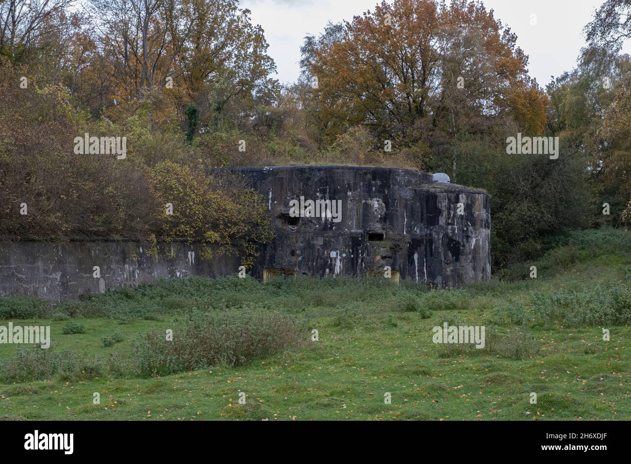 Eben-Emael, Belgium - October 30, 2021. Fort Eben-Emael was one of the ...