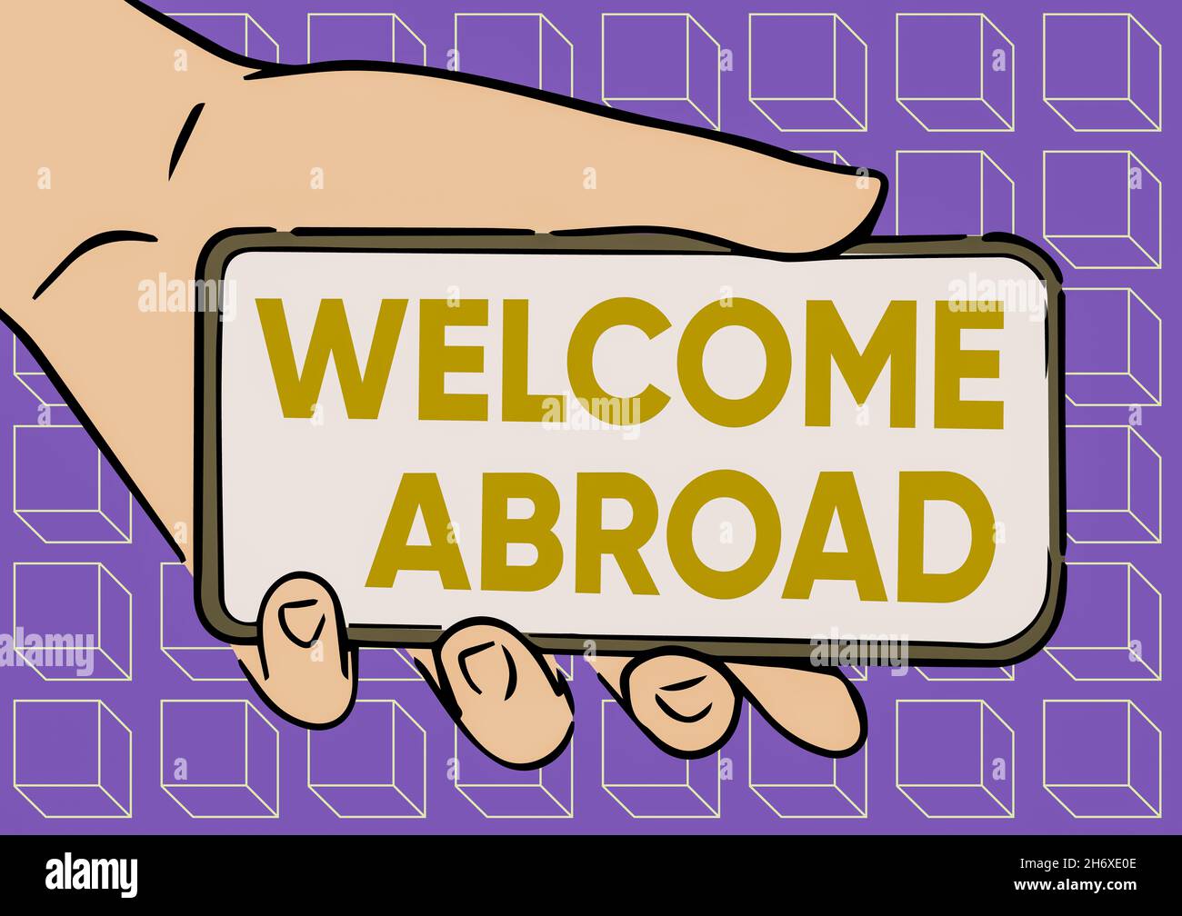 Excited traveler illustration hi-res stock photography and images - Alamy