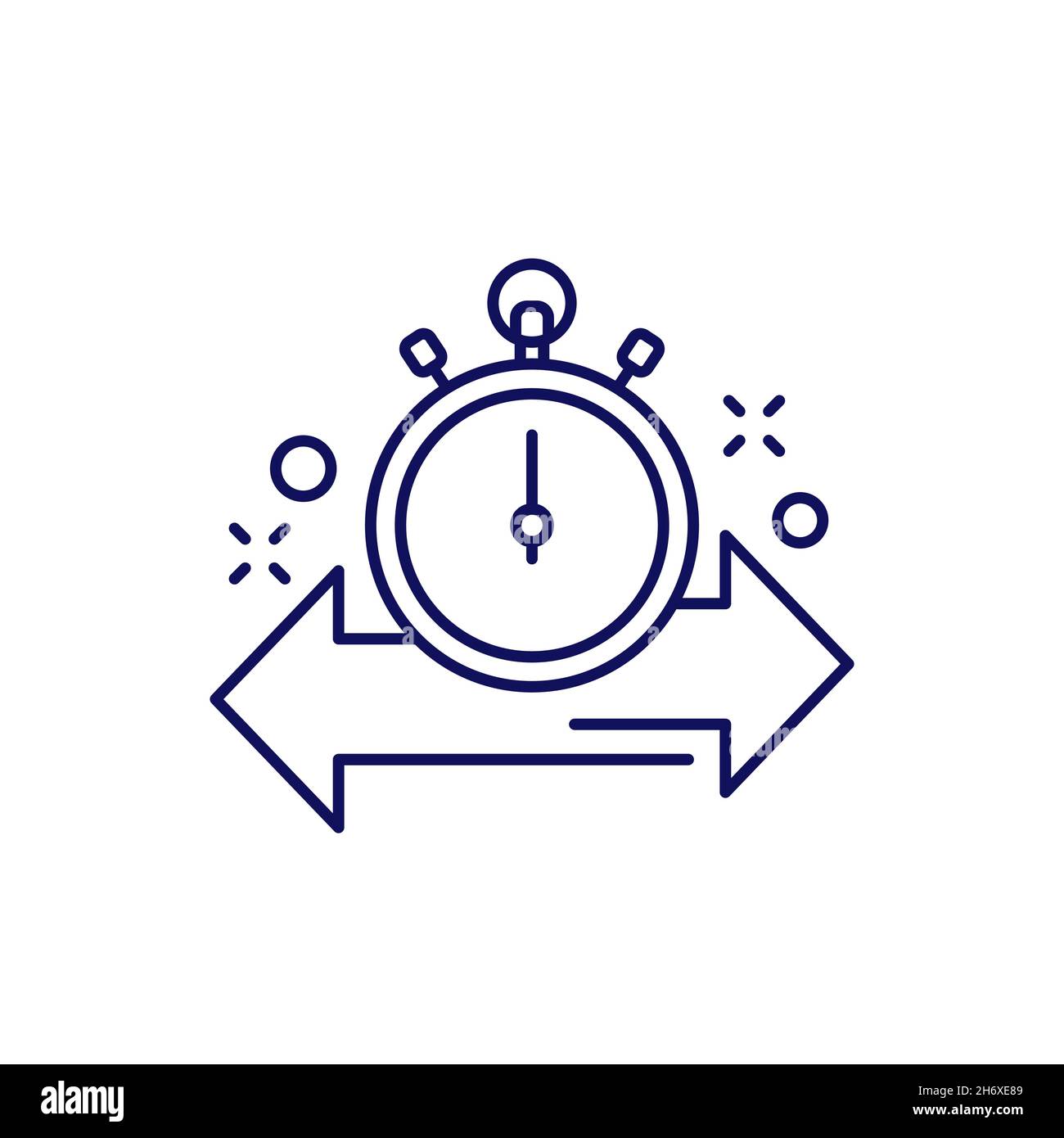 Time to choose line icon, vector art Stock Vector Image & Art - Alamy