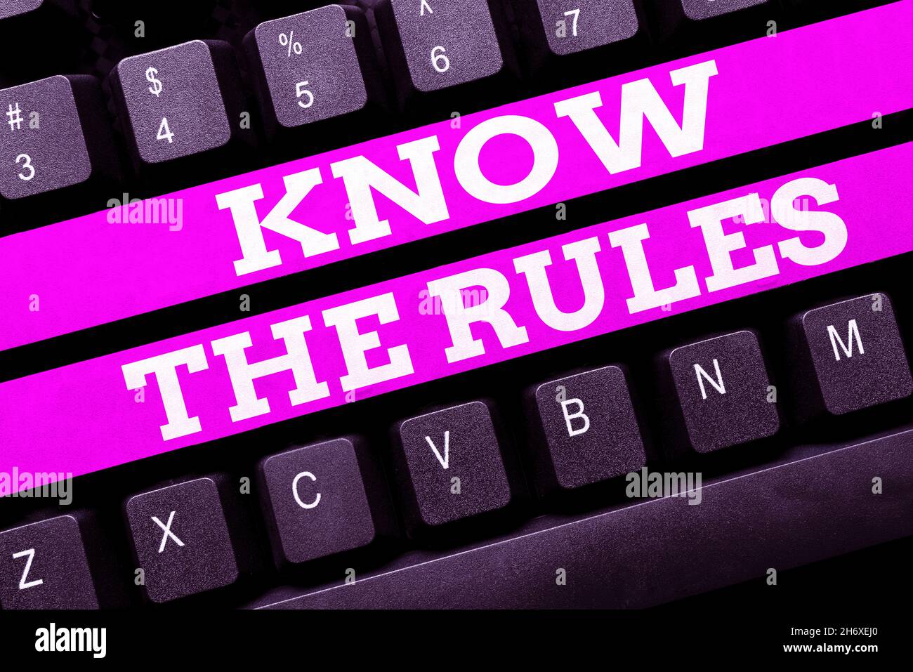 Handwriting text Know The Rules. Word Written on set explicit or ...