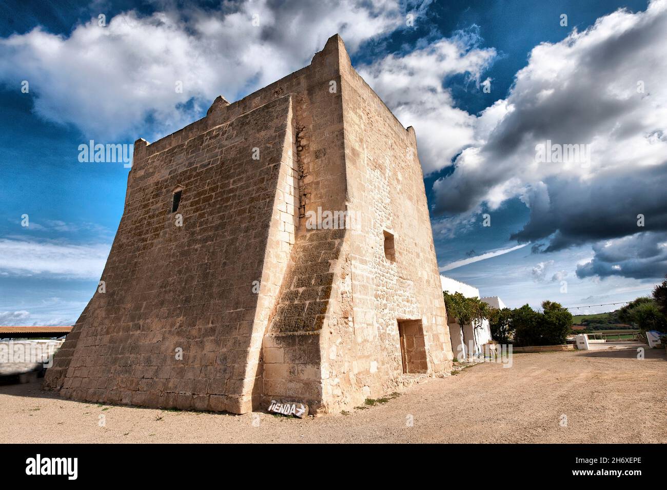 Defensive military architecture of the island of Menorca Stock Photo ...