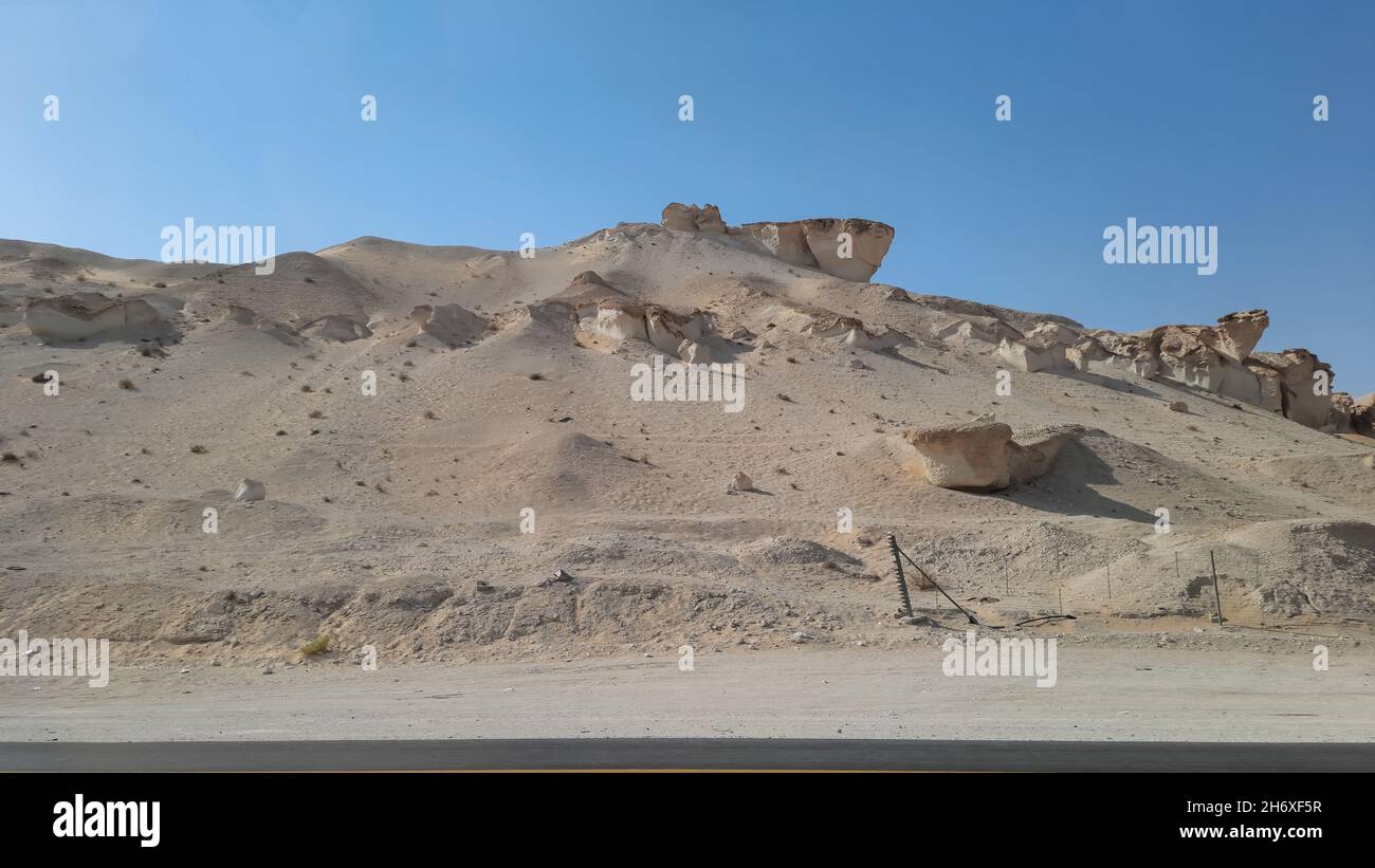 Road passing through the desert Stock Photo - Alamy