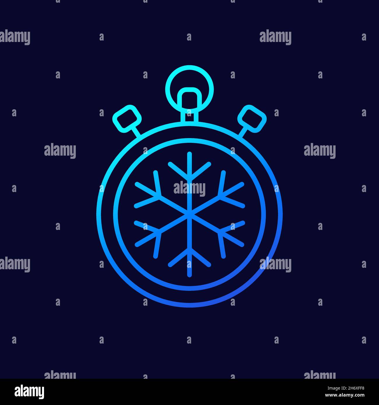 Freezing time line icon, vector Stock Vector Image & Art - Alamy