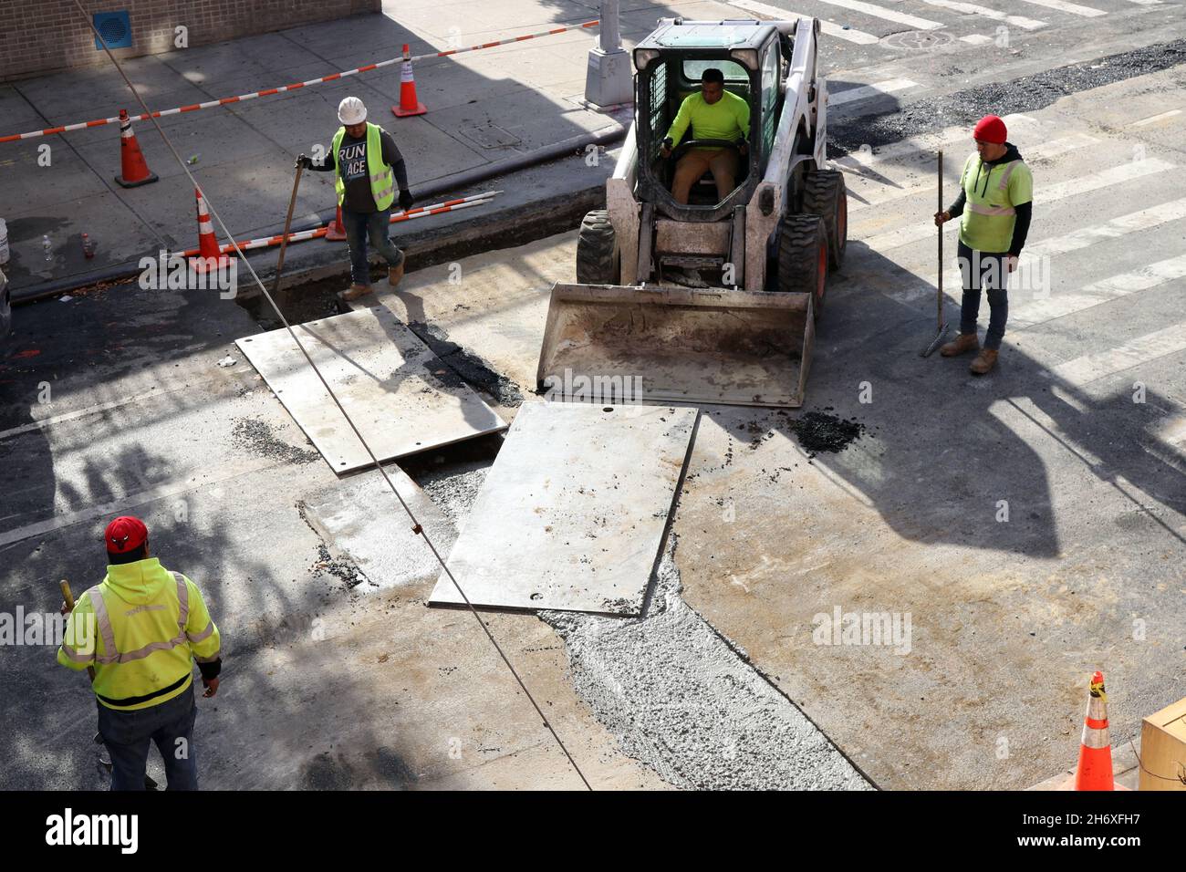 Internet Infrastructure Work in the Bronx, New York, NY USA Stock Photo ...