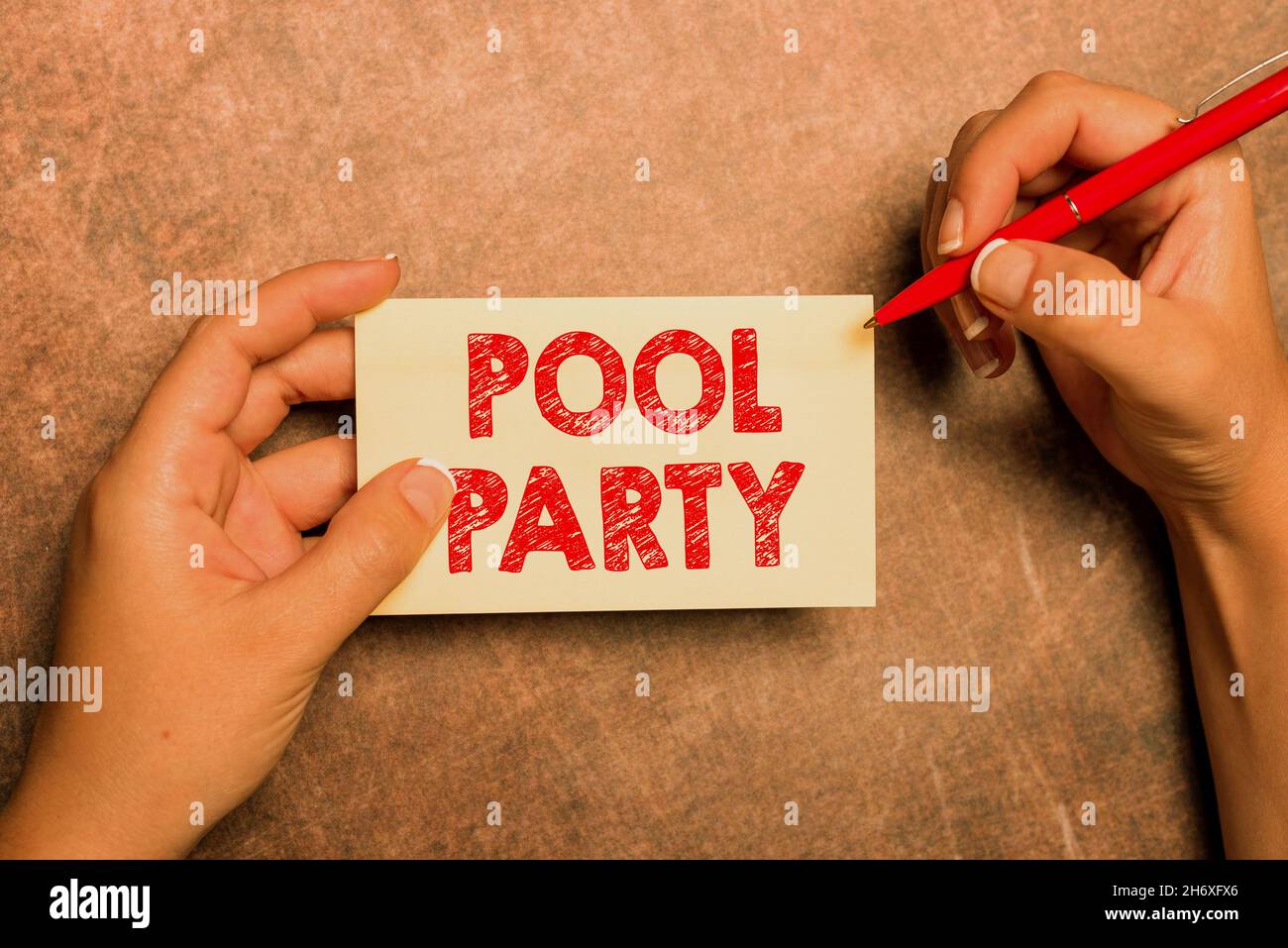 Handwriting text Pool Party. Conceptual photo celebration that includes ...