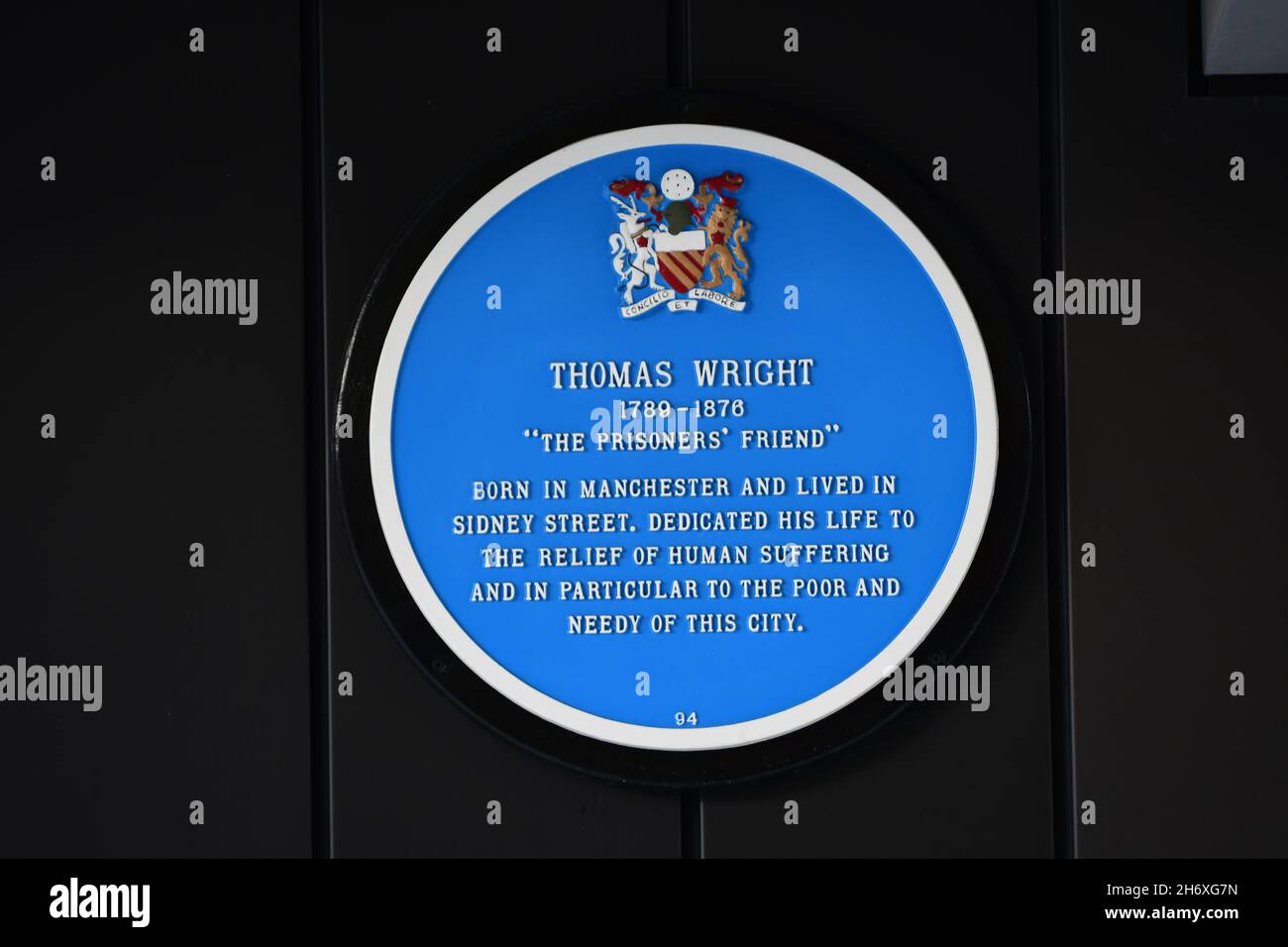 Thomas Wright blue plaque Stock Photo - Alamy