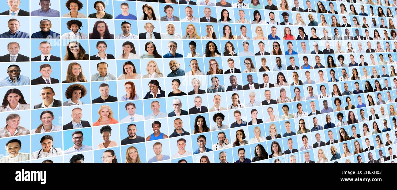 Multicultural Business People Collage. Different Faces Photos Stock ...