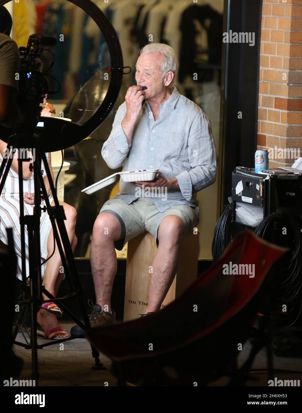 New York - NY - 06/26/2019 - Bill Murray eating potato latkes and doing ...