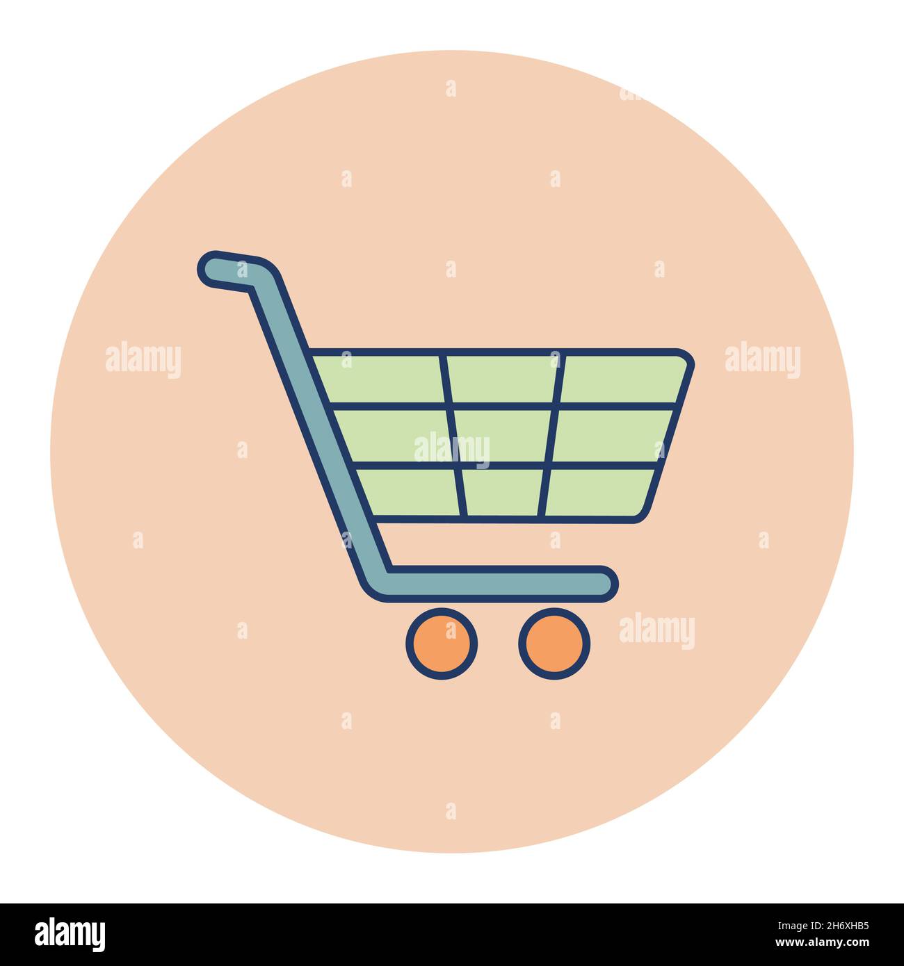 Shopping mall cart vector icon. E-commerce sign. Graph symbol for your ...