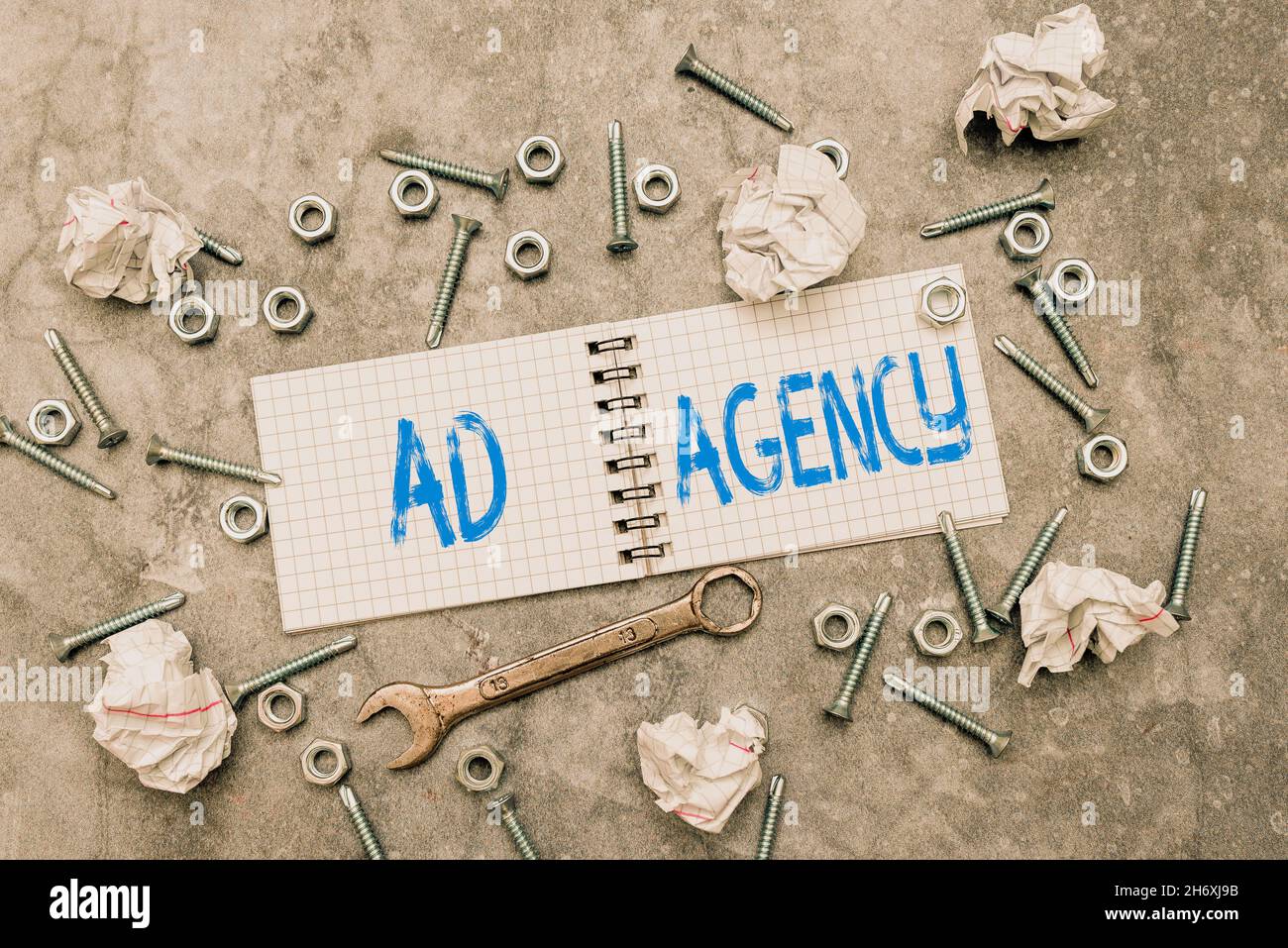 Handwriting text Ad Agency. Business showcase business dedicated to ...