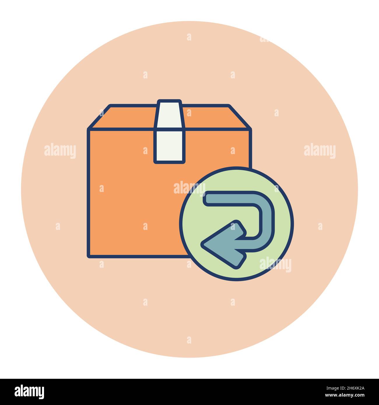 Return purchase isolated icon. E-commerce sign. Graph symbol for your ...