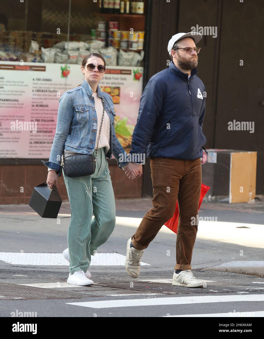 New York - NY - 04/27/2019 -Seth Rogen and wife Lauren Miller Rogen ...