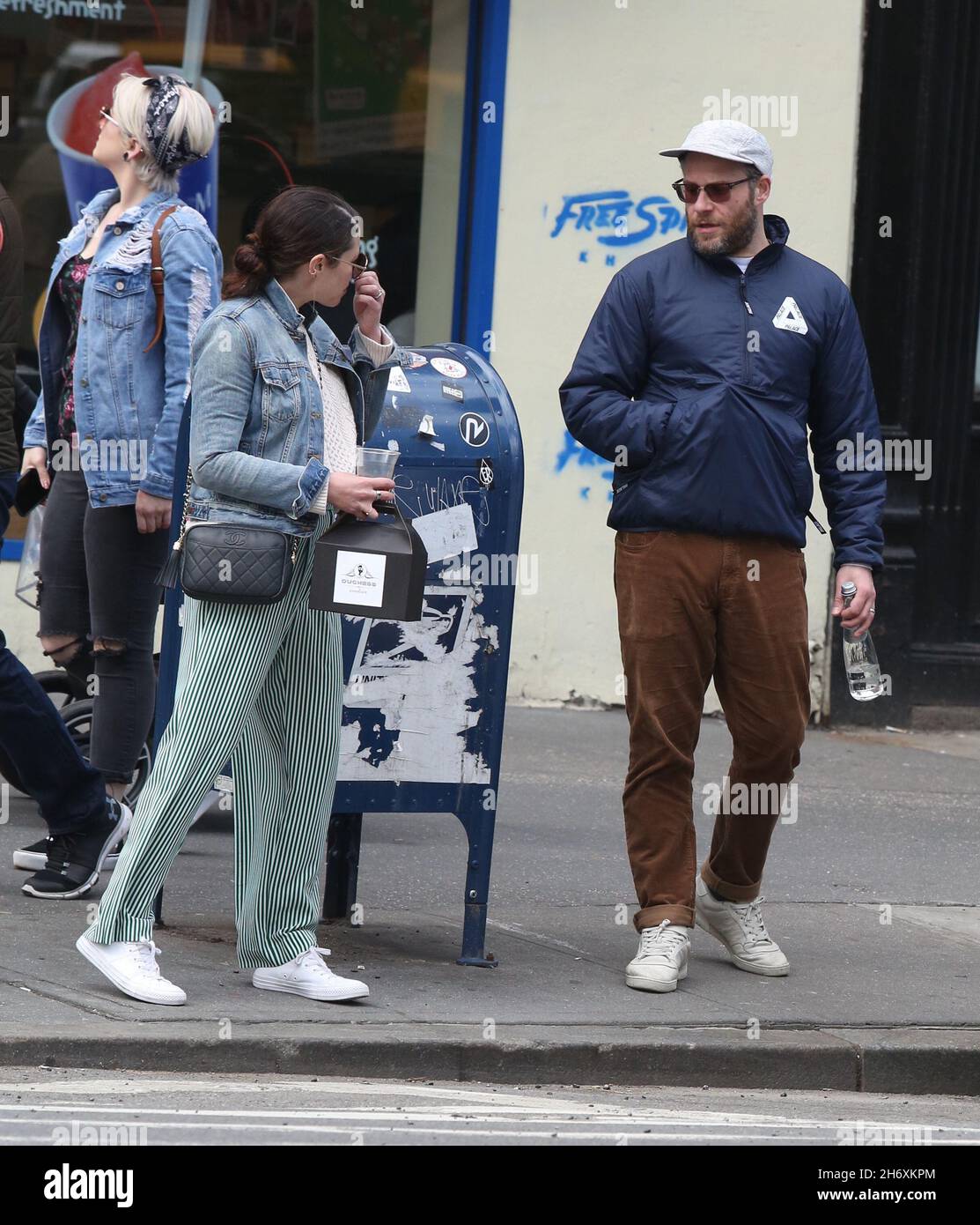 New York - NY - 04/27/2019 -Seth Rogen and wife Lauren Miller Rogen ...