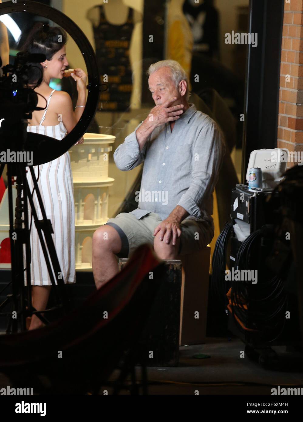 New York - NY - 06/26/2019 - Bill Murray eating potato latkes and doing ...