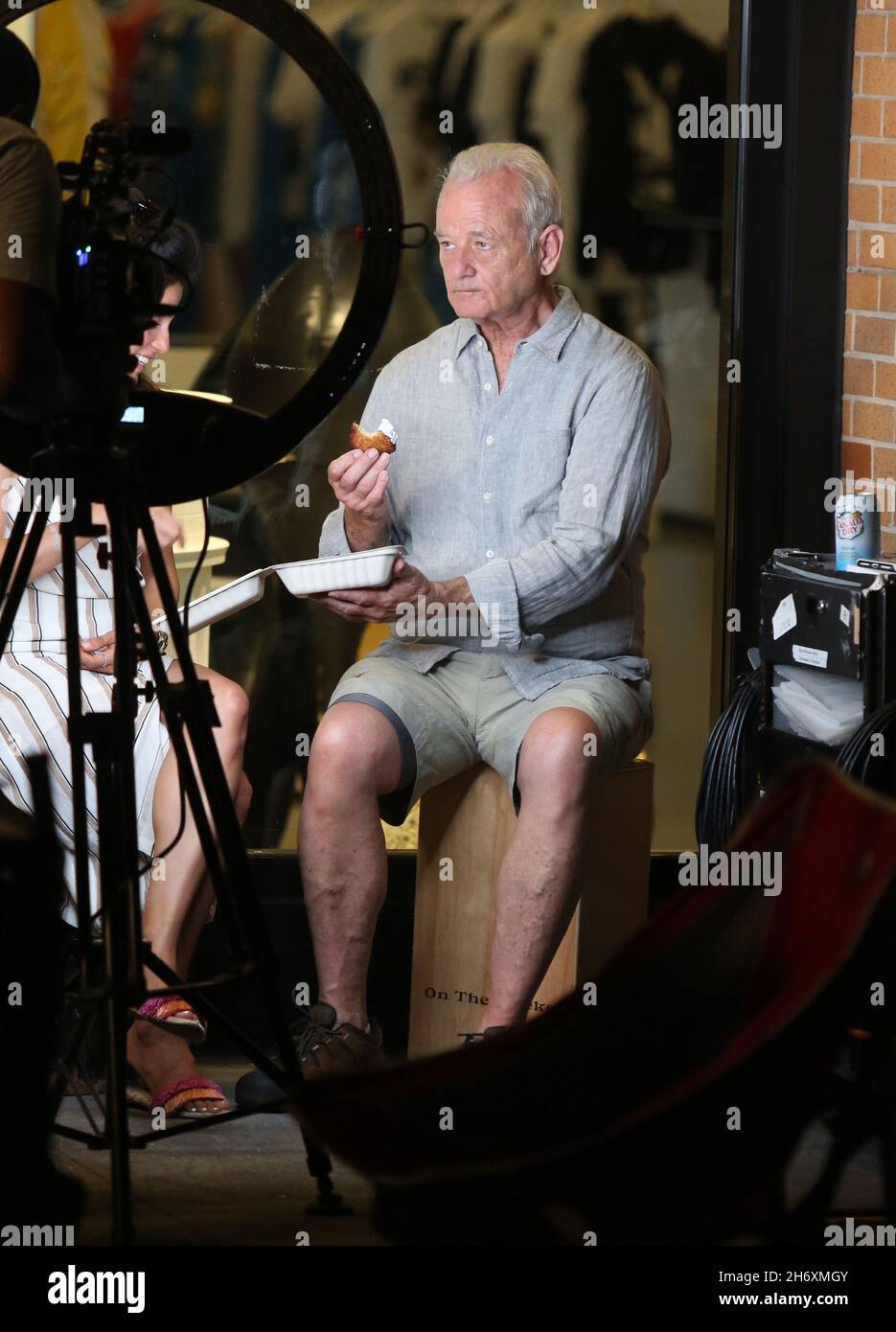 New York - NY - 06/26/2019 - Bill Murray eating potato latkes and doing ...