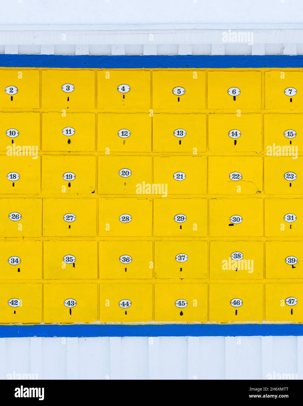 Post boxes for residential buildings Stock Photo - Alamy