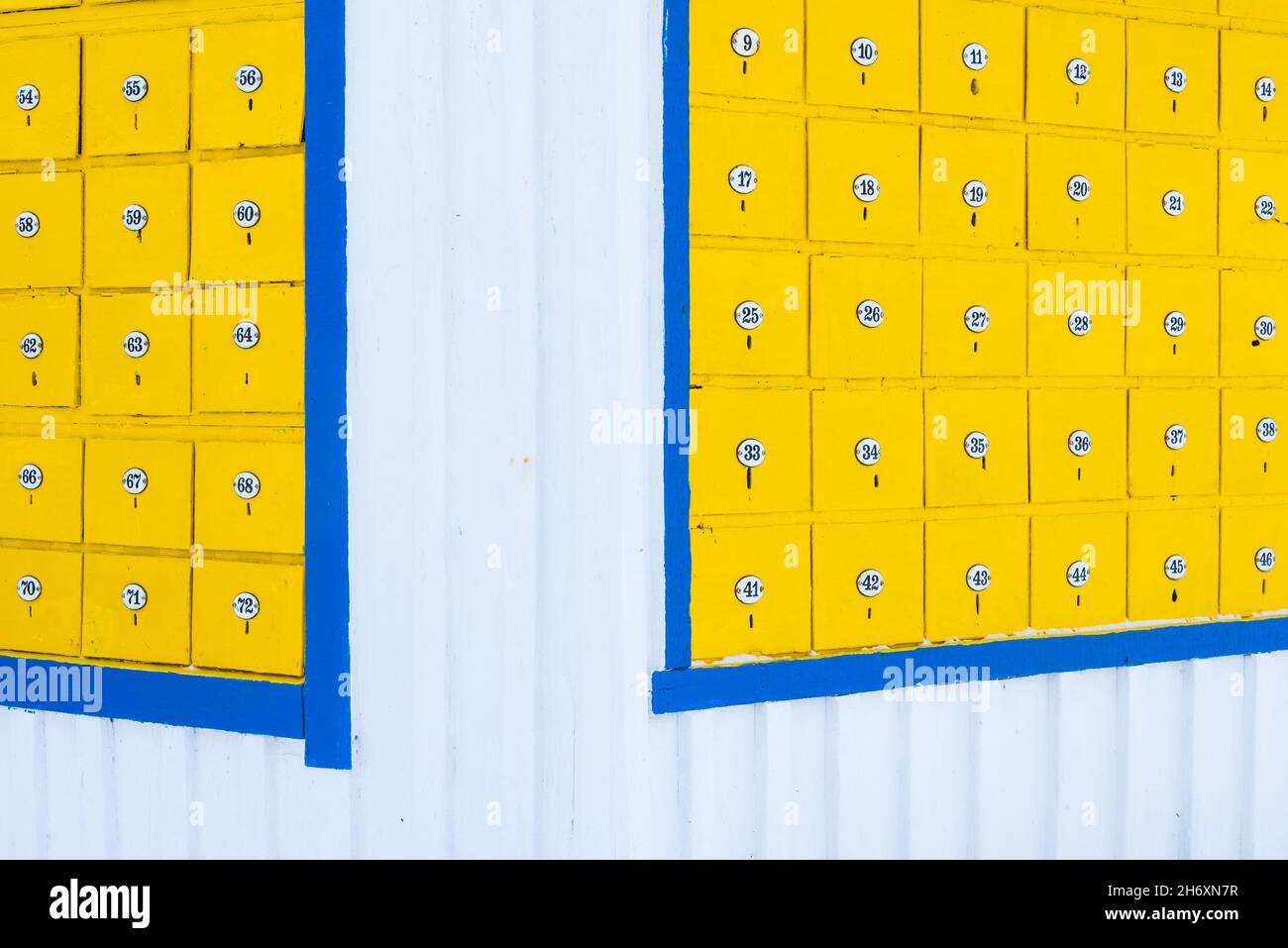 Post boxes for residential buildings Stock Photo - Alamy