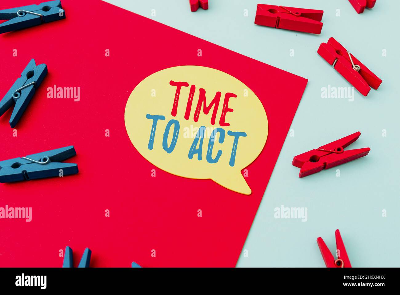 Conceptual display Time To Act, Word for the right moment to start ...