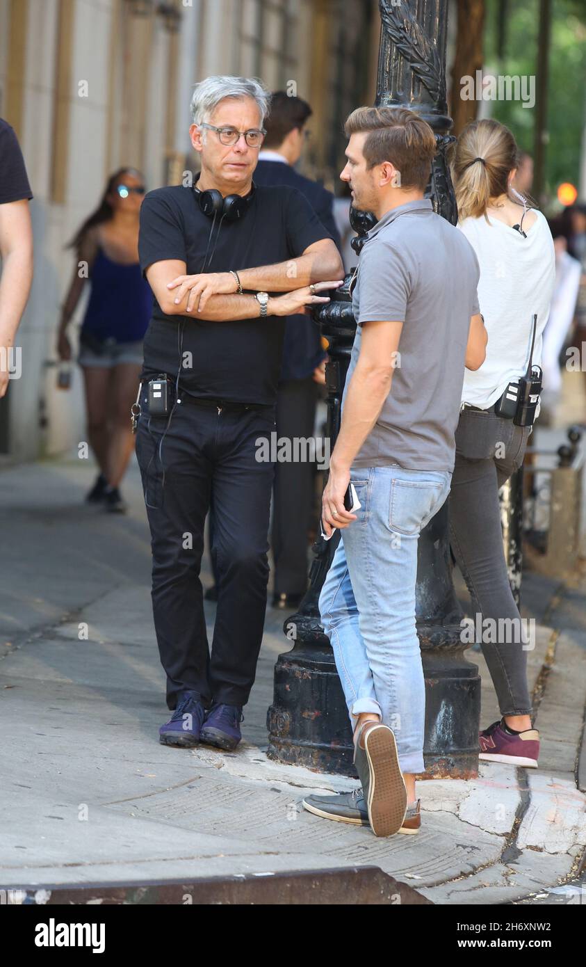 New York - NY - 08/22/2019 - Andrew Rannells and Tuc Watkins filming a ...