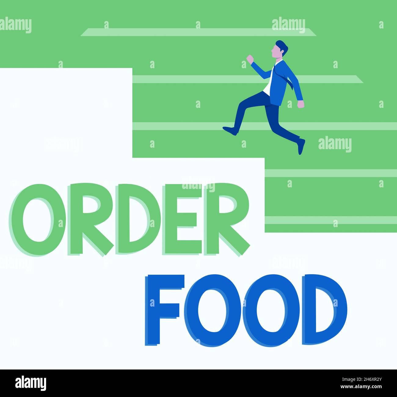 Text showing inspiration Order Food. Concept meaning the process of ...