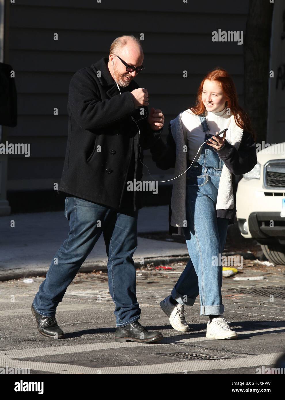 New York - NY - 12/23/2019- Louis C.K. and daughter Mary Louise Szekely ...