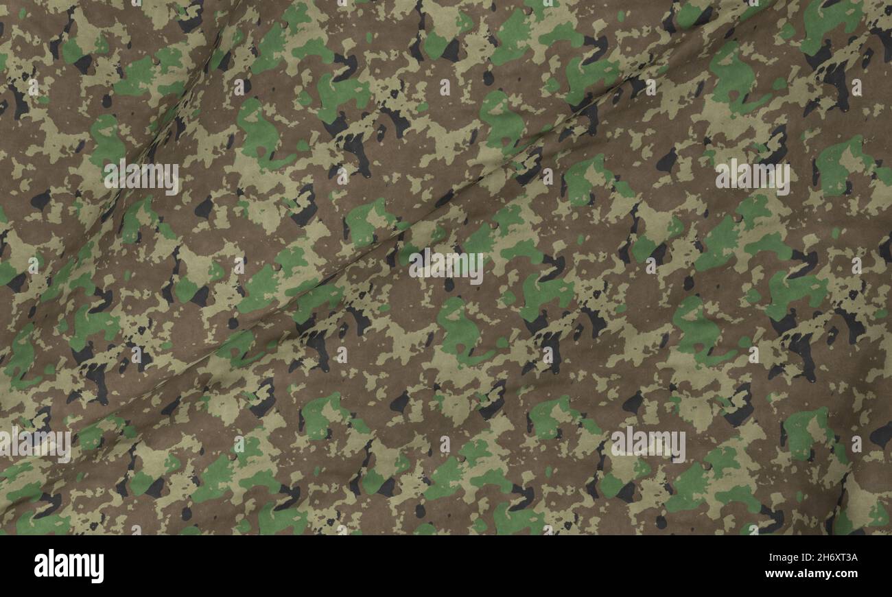 Camouflage Fabric Texture Background small patter with natural lighting ...
