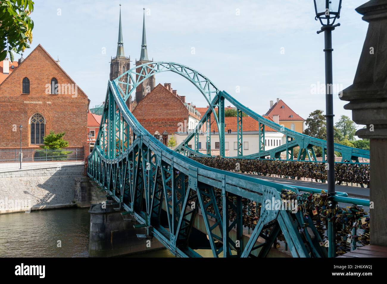 Breslavia, Wroclaw, Poland - Tumski Bridge Stock Photo - Alamy