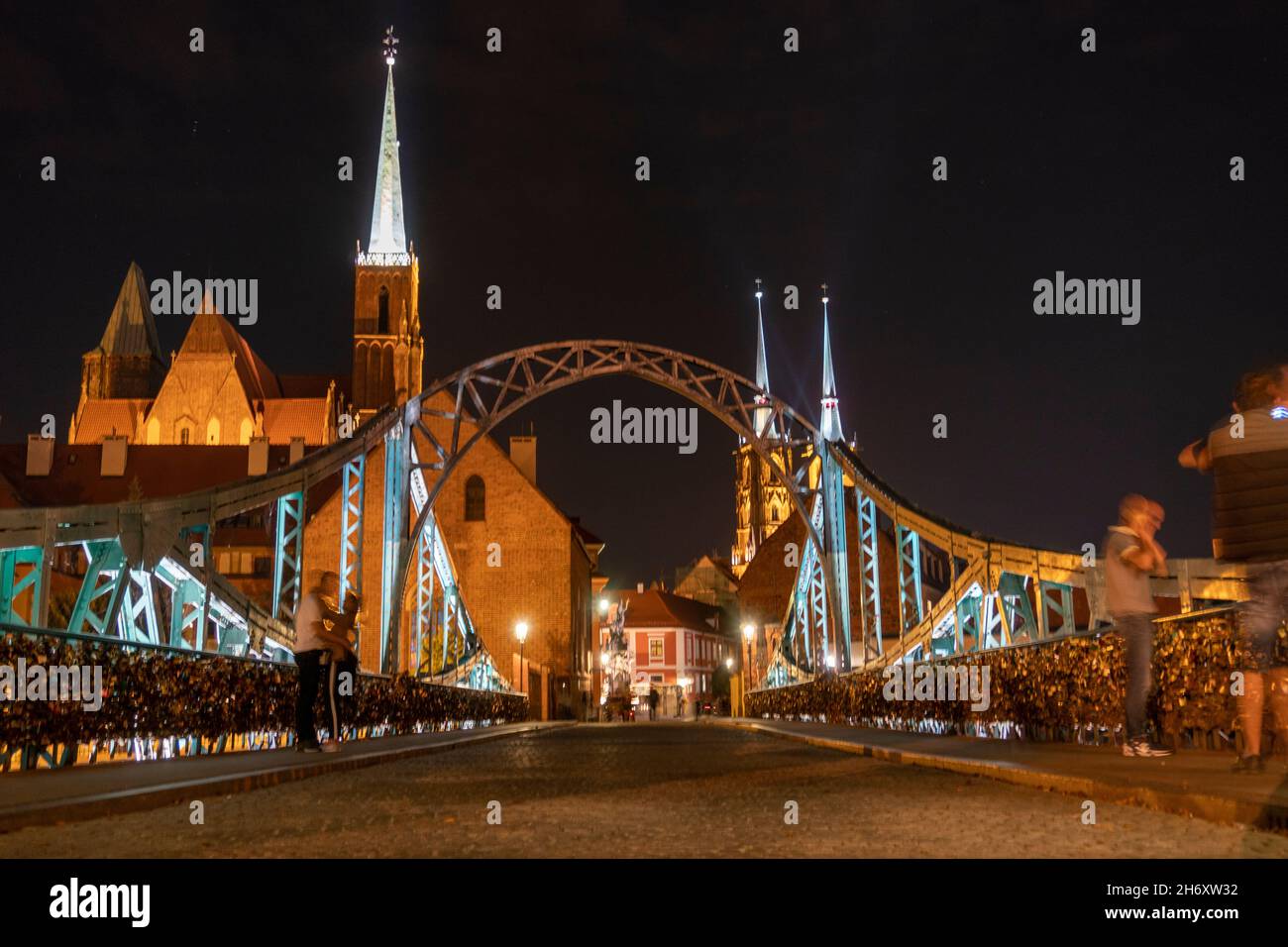 Breslavia, Wroclaw, Poland - Tumski Bridge Stock Photo - Alamy