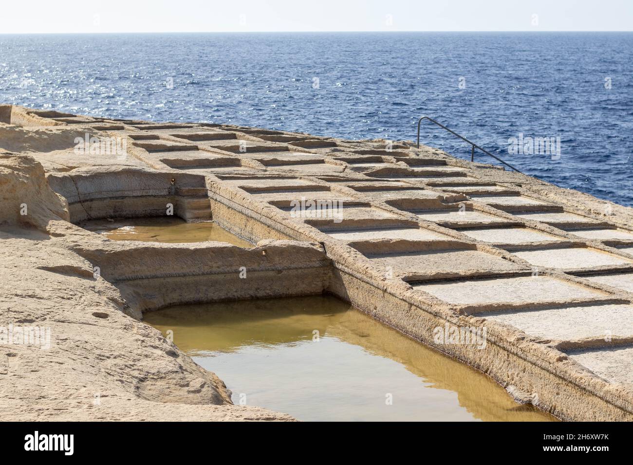 Sea plantation or farm for natural salt by the sea Stock Photo - Alamy